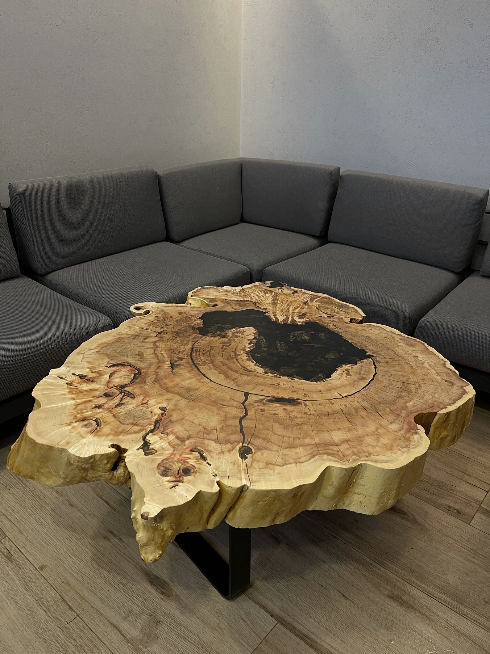 Slab Wood Coffee Table, Handcrafted Coffee Table, Live Edge Coffee ...