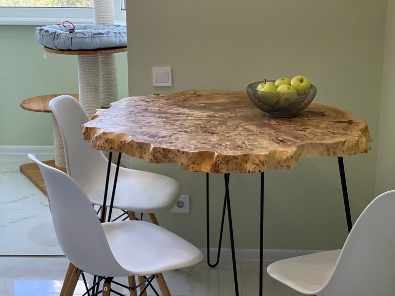 Live Edge Coffee Table, Live Edge Dining Table, Wood Table, Round Table, Tree Trunk Table, Stump ...