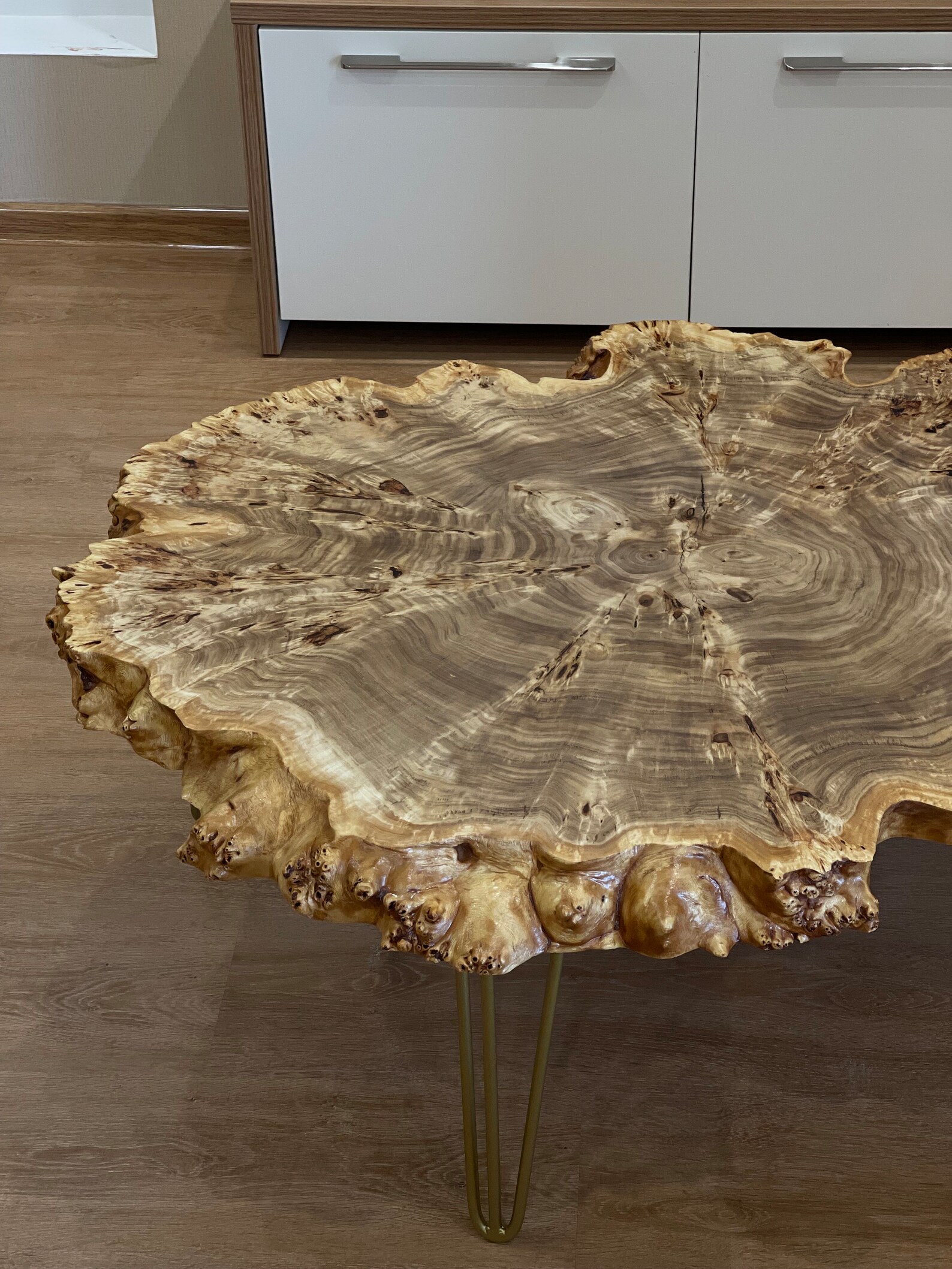 Slab Wood Coffee Table, Handcrafted Coffee Table, Live Edge Coffee ...