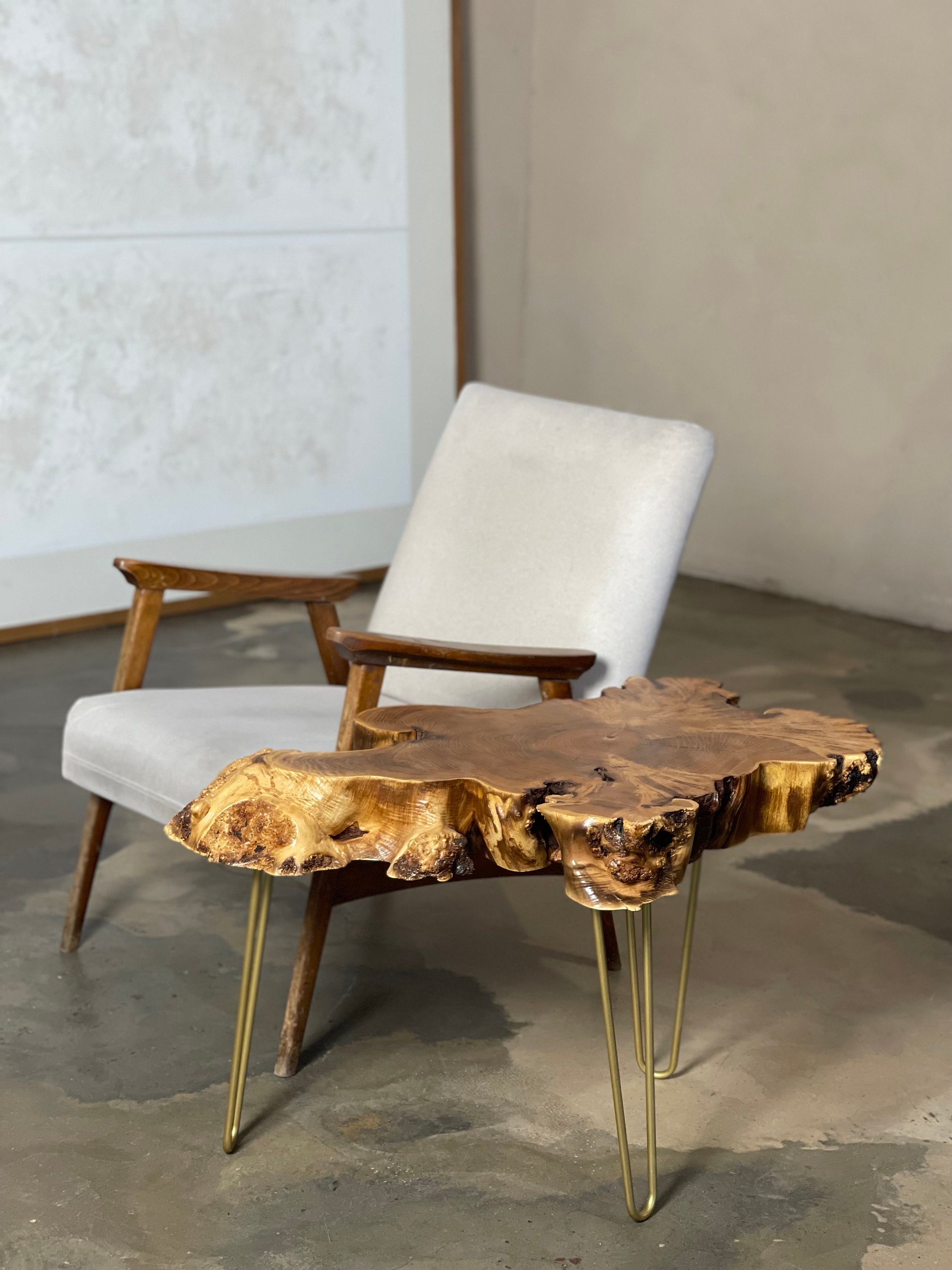 Coffee Table Wood Round,modern Coffee Table Round,slab Coffee Table ...