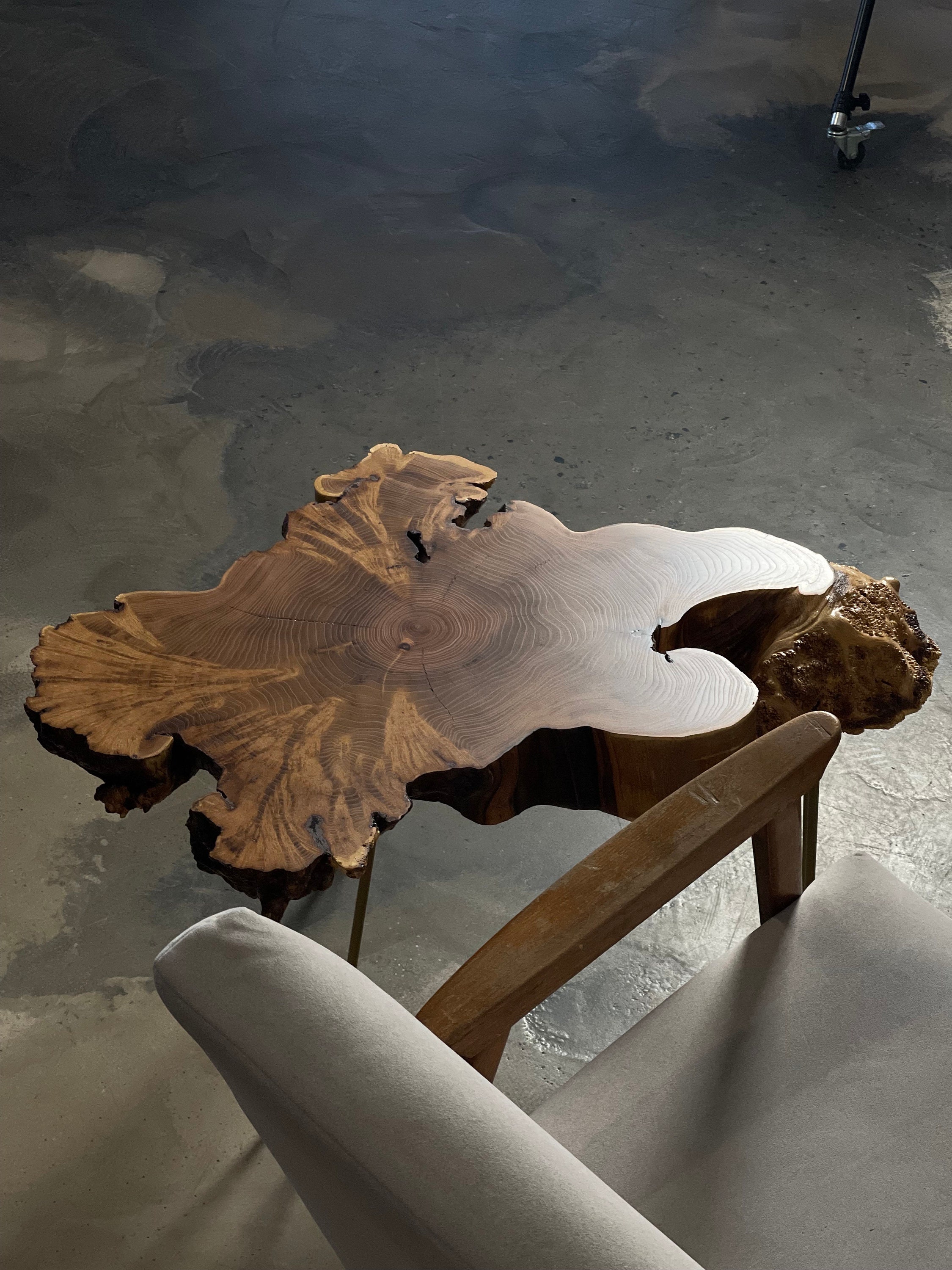 Coffee Table Wood Round,modern Coffee Table Round,slab Coffee Table ...