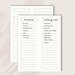 Blank Checklist Planner Printable, to Do List Planner, Checklist ...