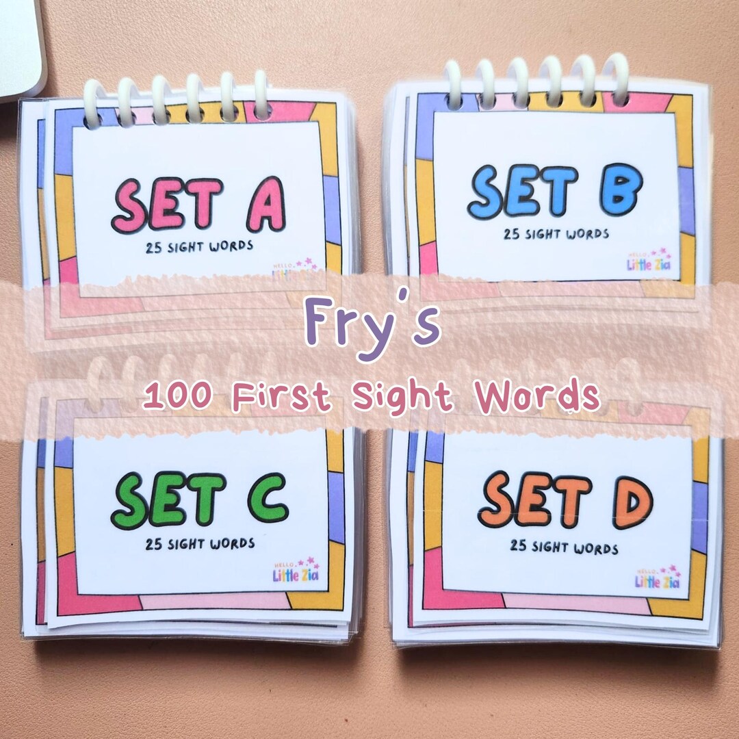 Fry's 100 Sight Words Printable - Etsy