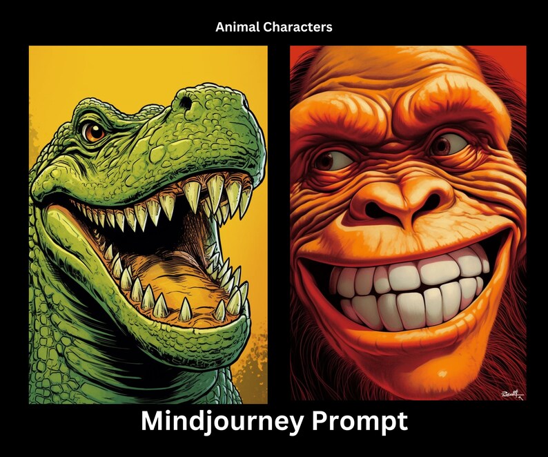 Midjourney Prompt character Design Midjourney Digital Art - Etsy