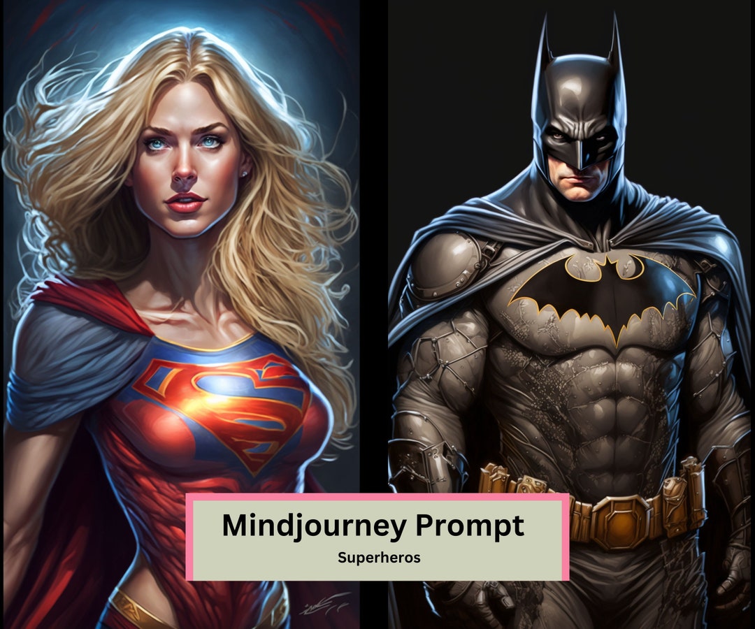 Midjourney Prompt Ai Art Comic Style Superheroes Etsy