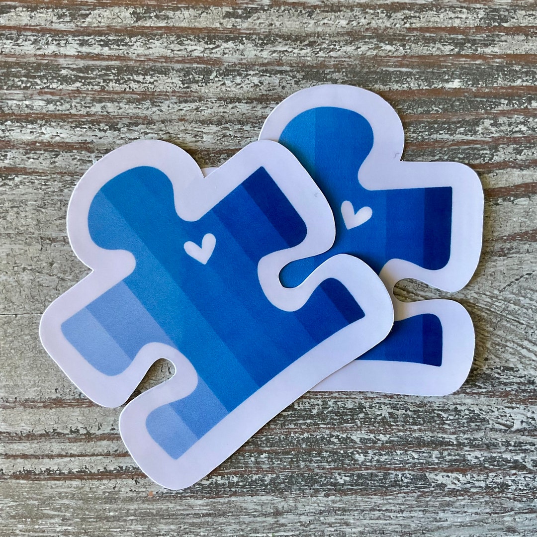 Waterproof Autism Awareness Puzzle Piece Sticker - Etsy