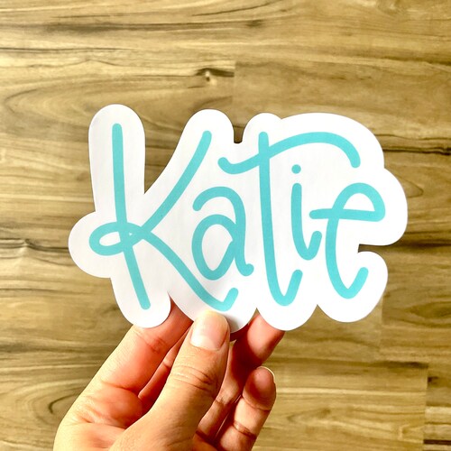 Retro Name Decal Waterproof Personalized Vinyl Sticker NAME - Etsy