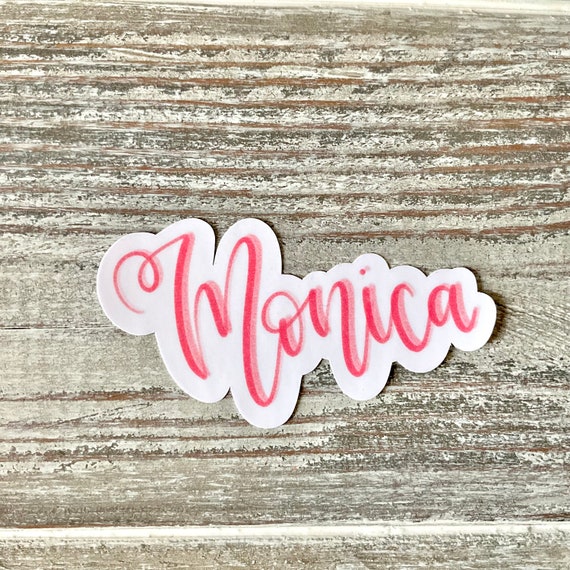 Custom Waterproof Vinyl Name Sticker Faux Glitter - Etsy