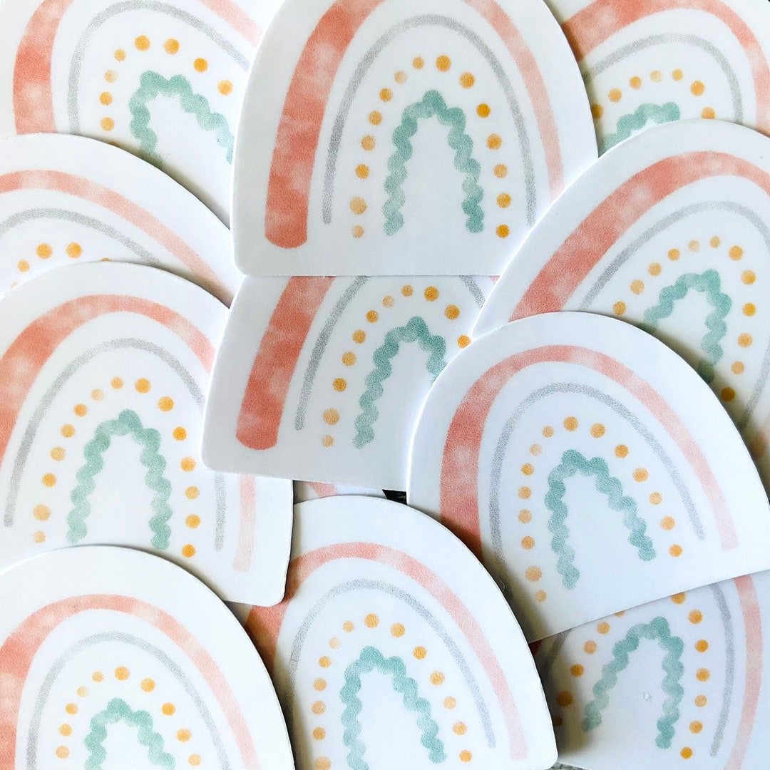 Mini Rainbow Stickers - Miniature Boho Rainbows - Rainbow Sticker Pack ...