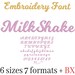 Sweet Embroidery Font Alphabet Machine Embroidery Design BX Format ...