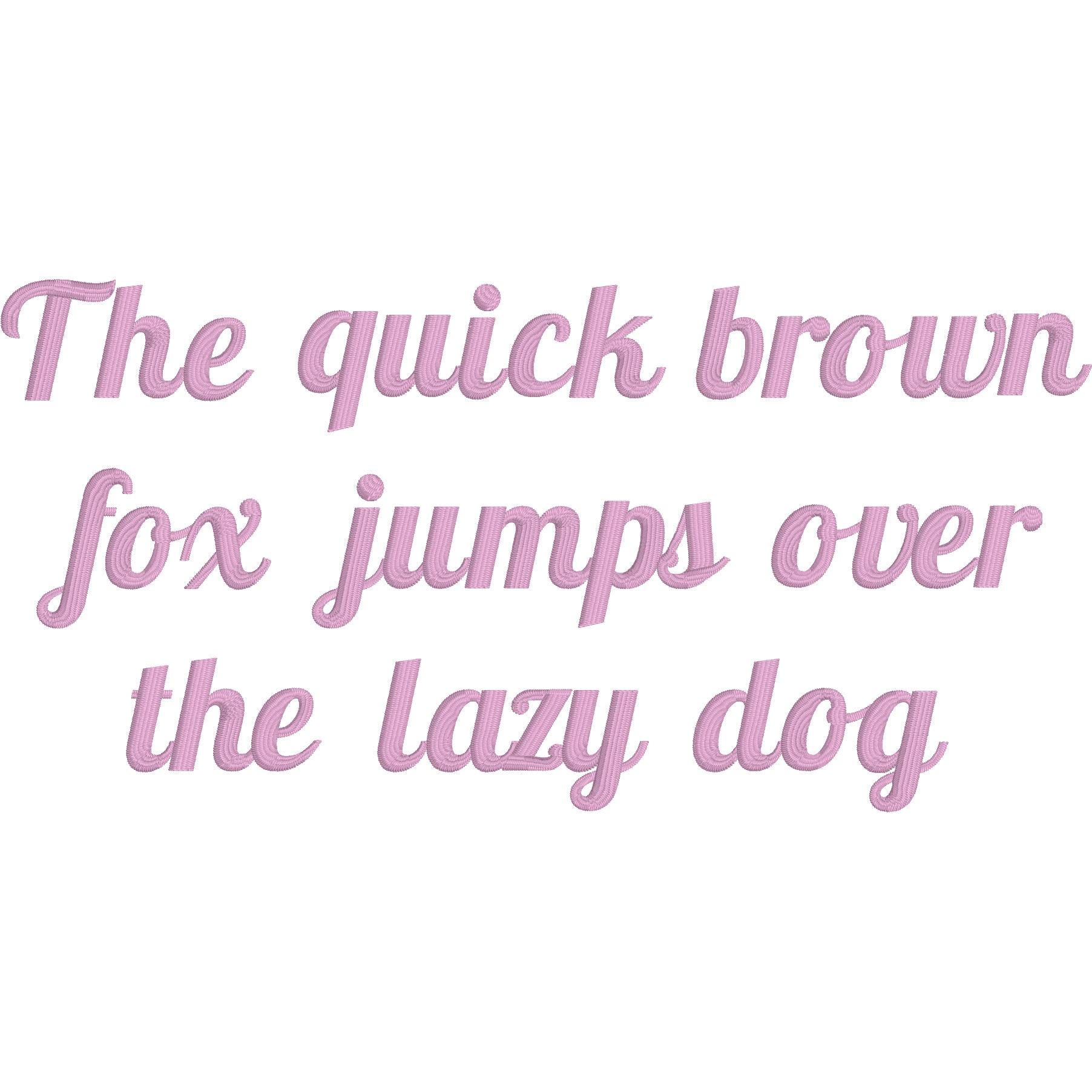 Lobster Embroidery Font; Script Cursive Fonts Alphabet; Satin Stitch BX ...