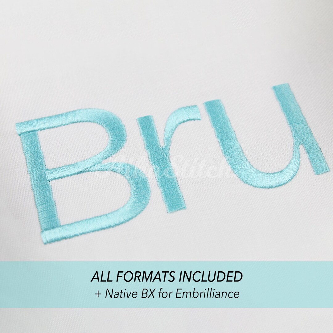 Bru Embroidery Font; Native Bx Fonts Alphabet; Satin Stitch BX Format ...