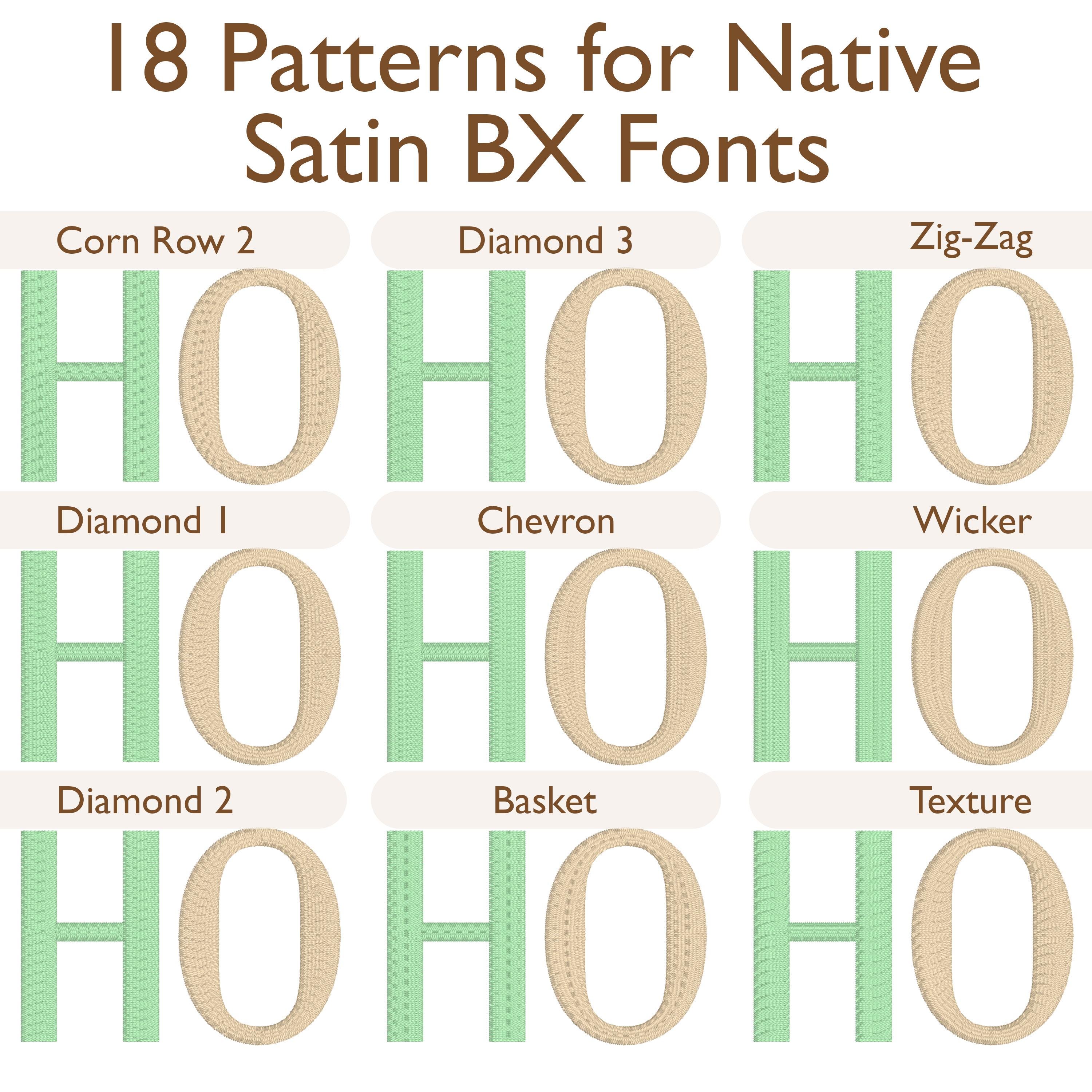 Lora Modern Serif Native BX Scalable Embroidery Font, Satin Stitch ...