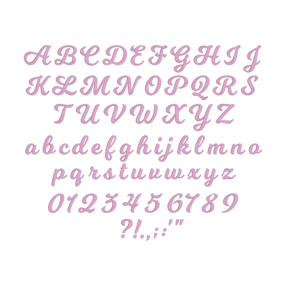 Milkshake Embroidery Font Alphabet Machine Embroidery Design BX Format ...