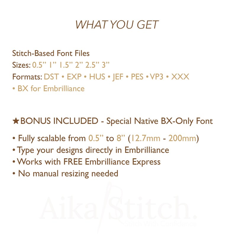 Sweet Embroidery Font; Native Bx Fonts Alphabet; Satin Stitch BX Format ...