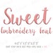 Sweet Embroidery Font Alphabet Machine Embroidery Design BX Format ...