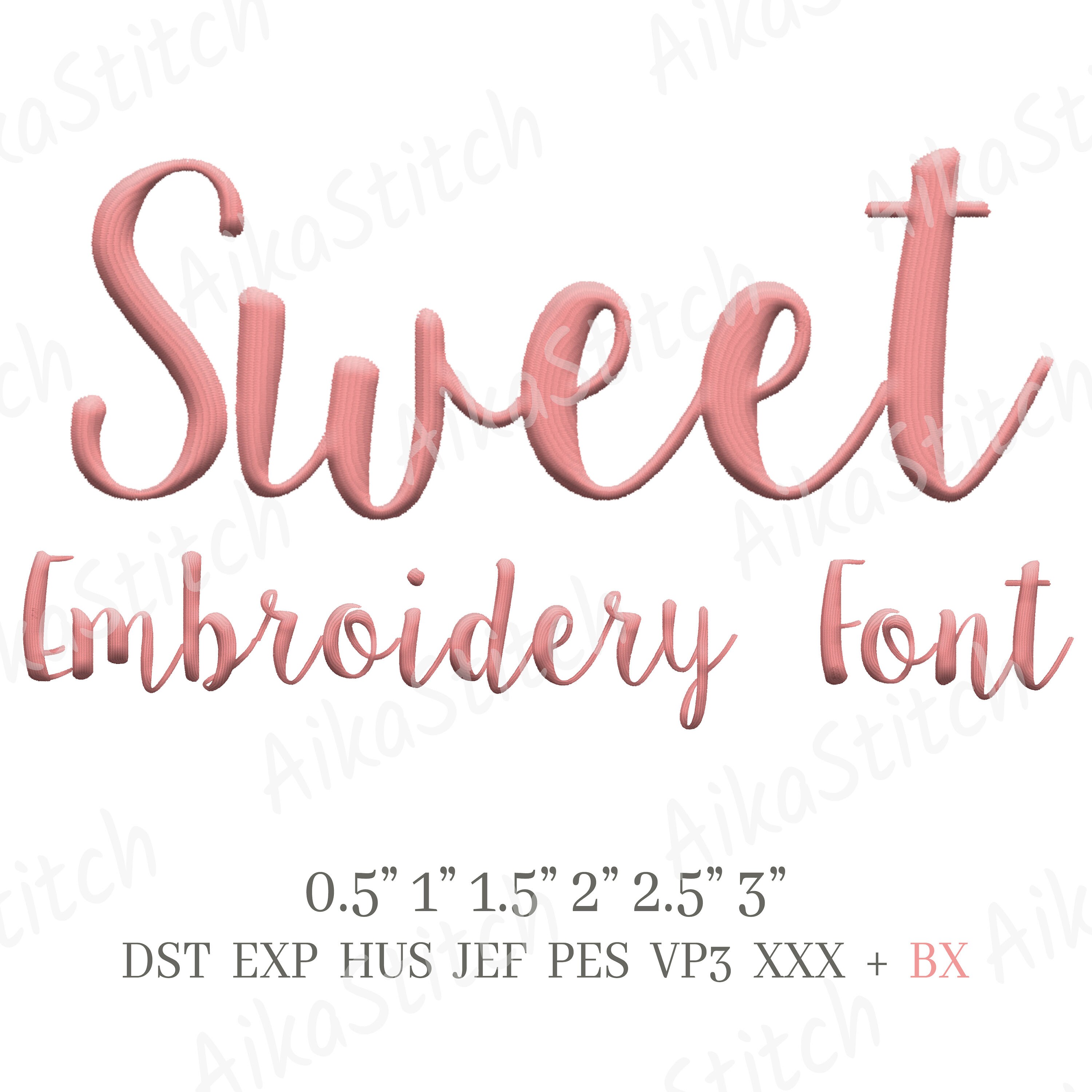 Sweet Embroidery Font Alphabet Machine Embroidery Design BX Format ...