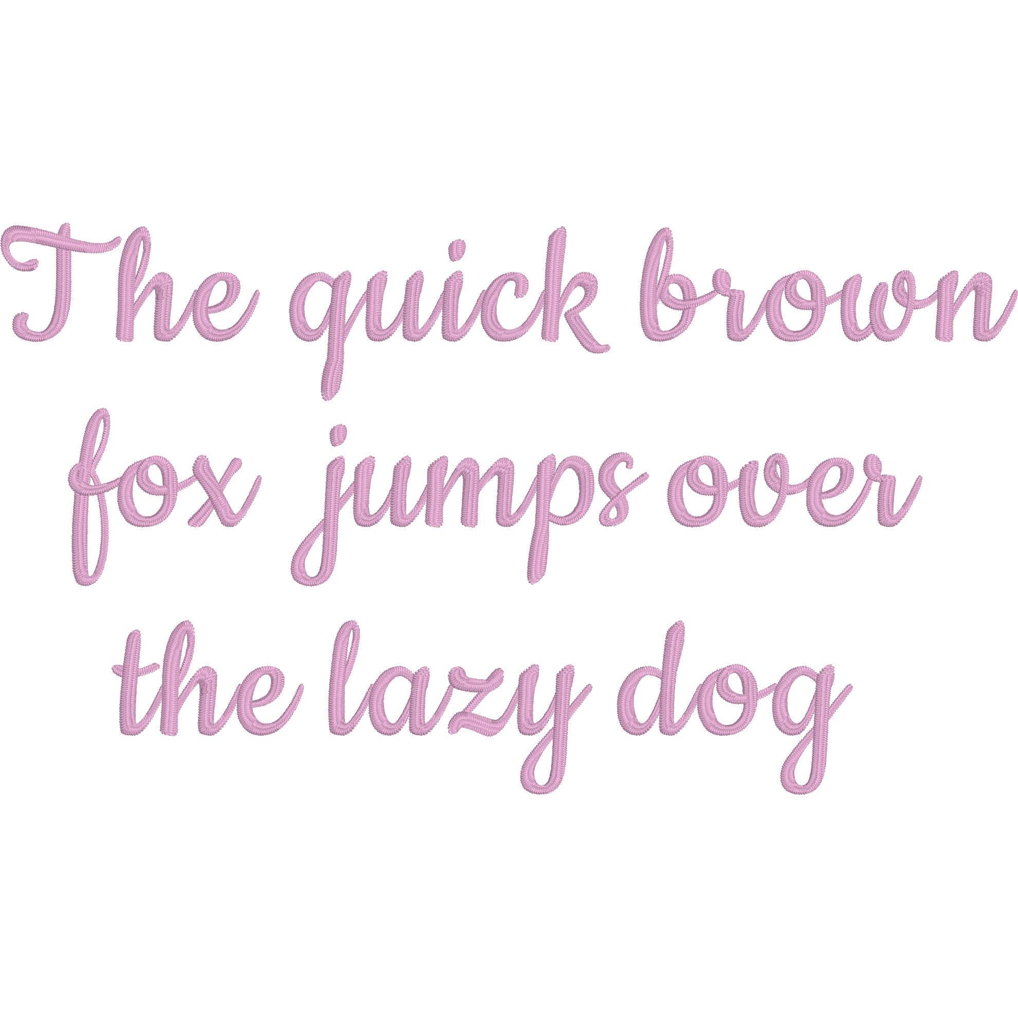 Cookie Modern Script Cursive Native BX Scalable Embroidery Font, Satin ...