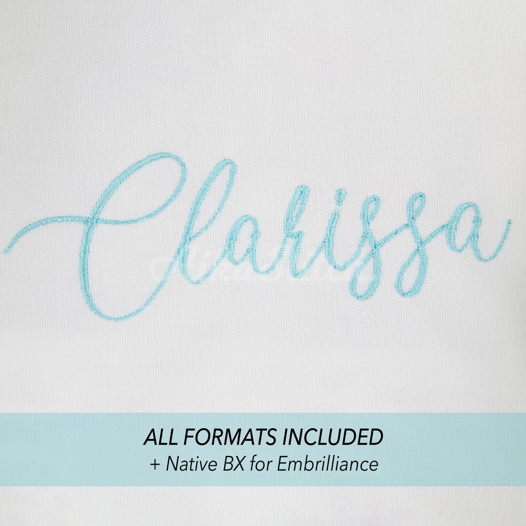 Clarissa Embroidery Font; Native Bx Fonts Alphabet; Satin Stitch BX ...