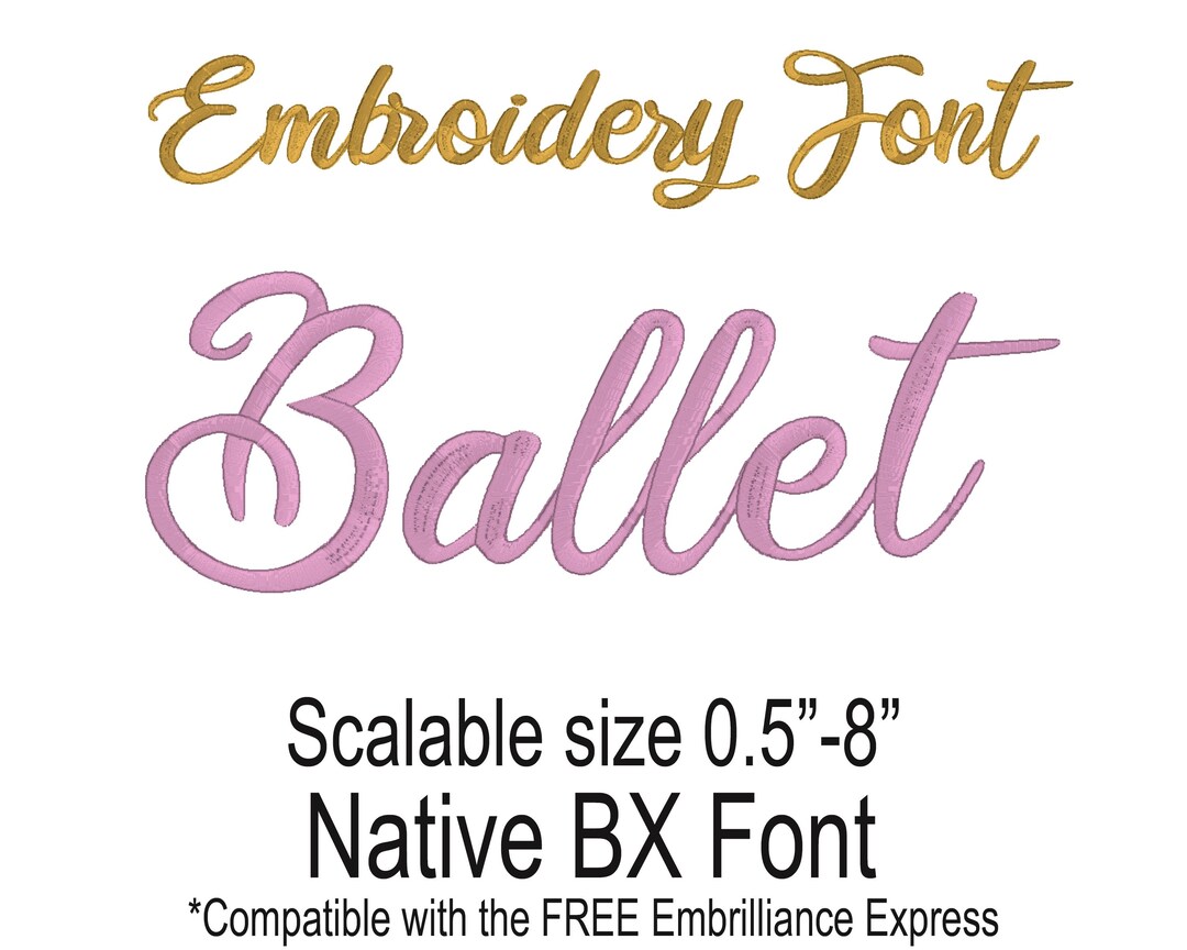 Modern Script Cursive Native BX Scalable Embroidery Font, Satin Stitch ...