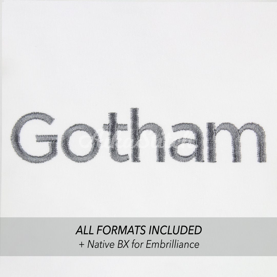 Gotham Embroidery Font; Script Cursive Fonts Alphabet; Satin Stitch BX ...