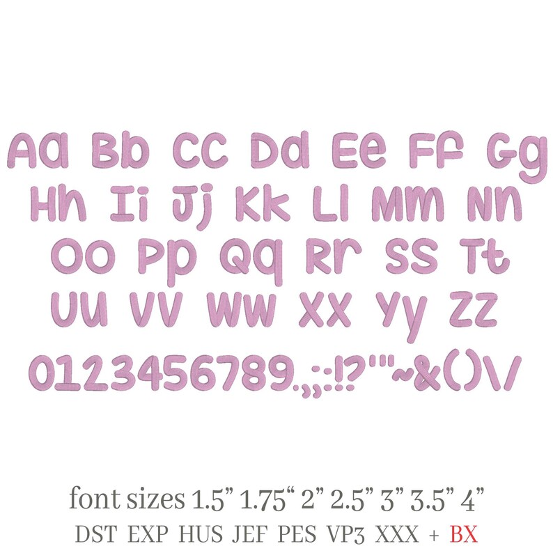 Hug Me 3D Puff Embroidery Font; Script Cursive Alphabet; Satin Stitch ...