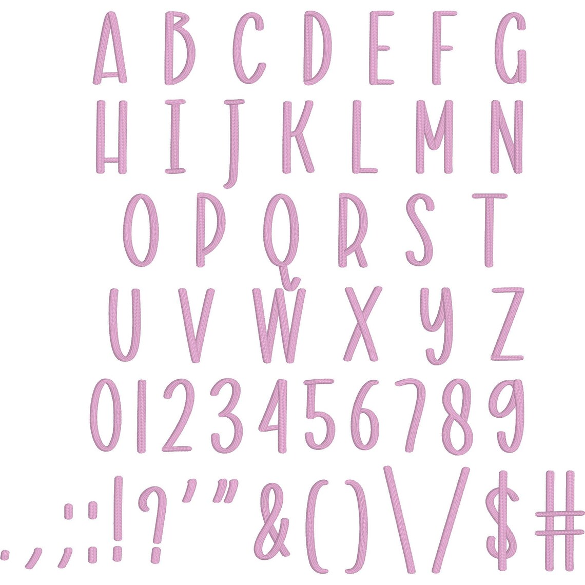 Farm 3D Puff Foam Embroidery Font; Script Cursive Alphabet; Satin ...