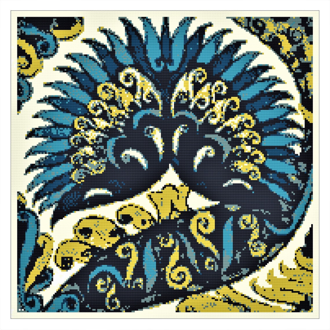 Heraldic Waves Needlepoint Tapestry Kit - Etsy