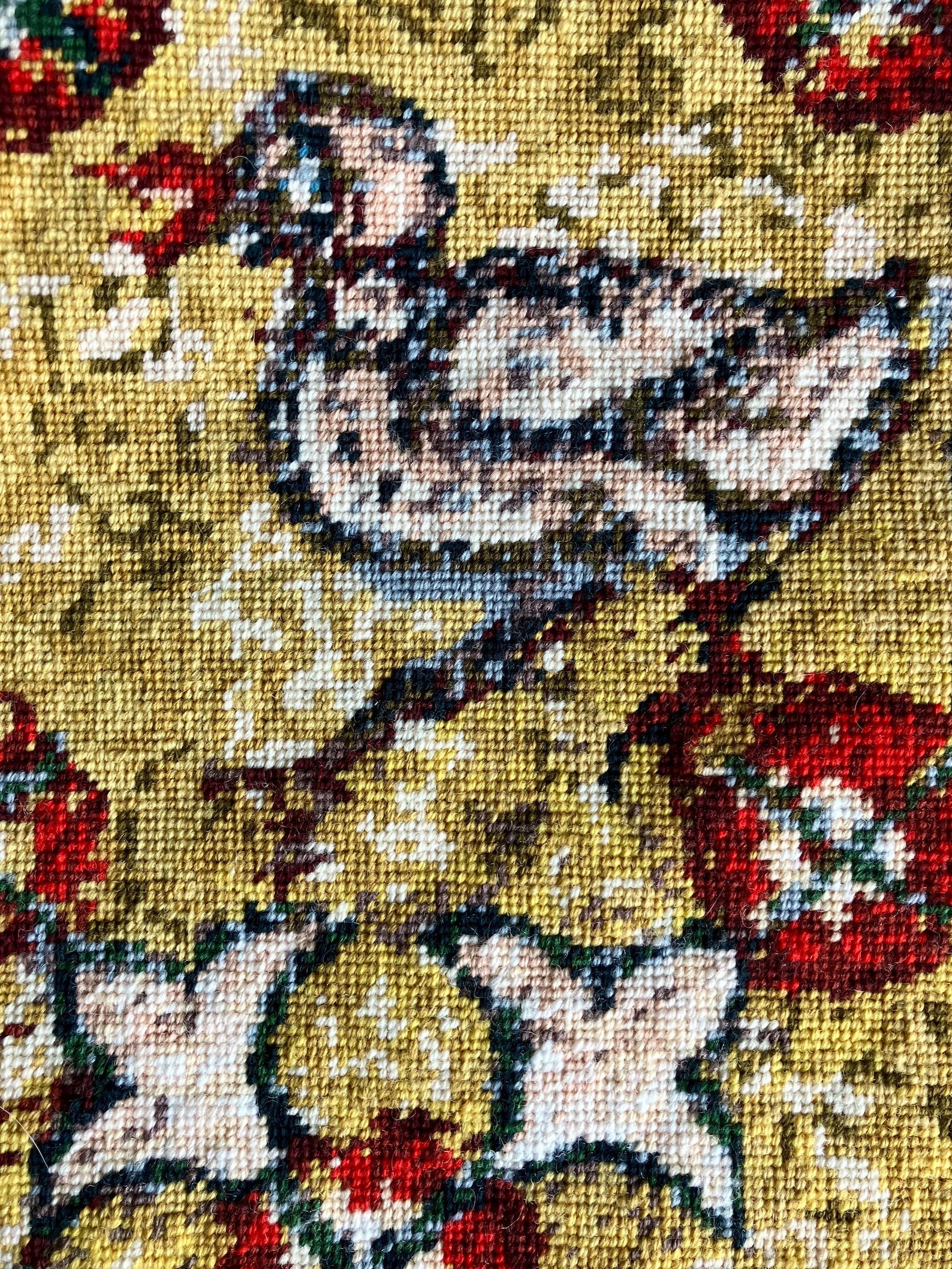 Mosaic Duck, Quail, Pigeon Needlepoint Tapestry Printed Canvas Kit - Etsy