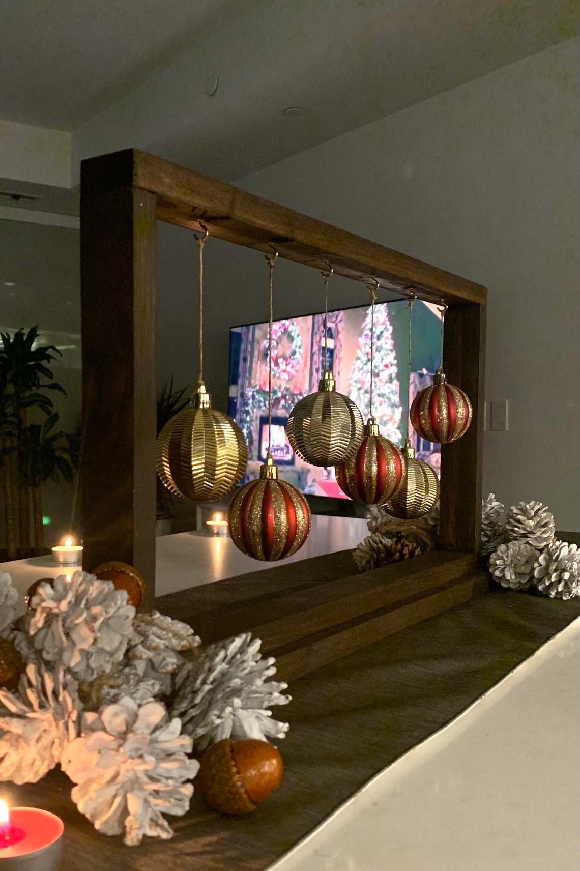 Christmas Ornaments Stand Handmade Wooden Stand Christmas - Etsy