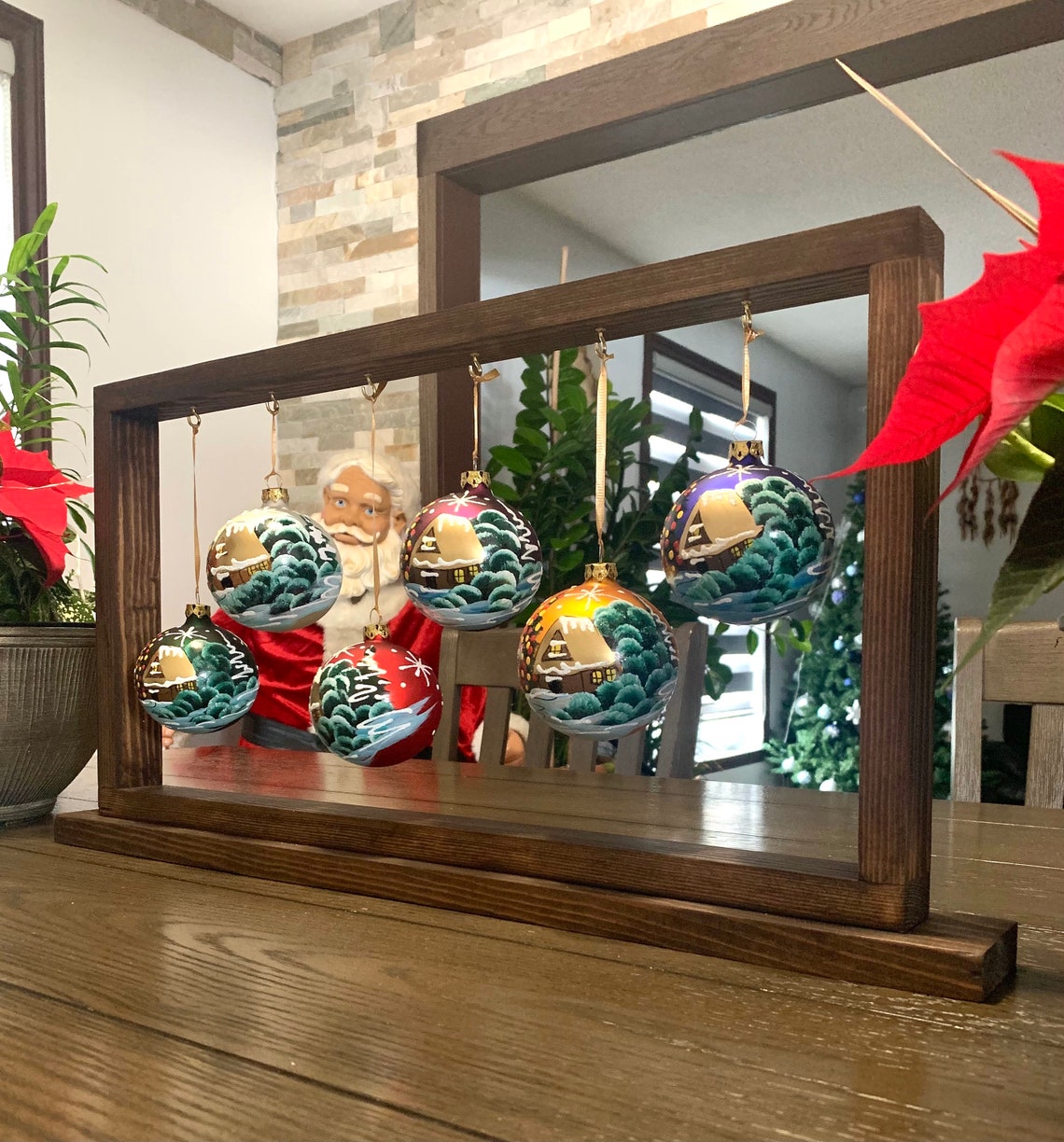 Christmas Ornaments Stand Handmade Wooden Stand Christmas - Etsy