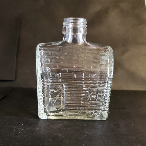 Log Cabin Syrup Glass Bottle - Etsy