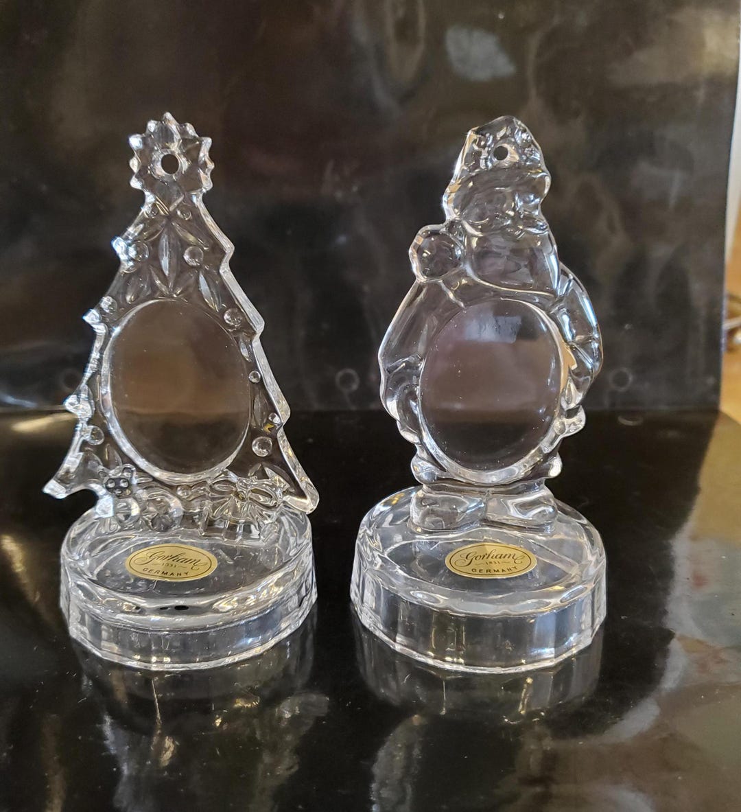 GORHAM Glass Frame Ornaments - Etsy