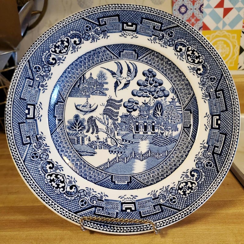 Willow Pattern Plate - Etsy