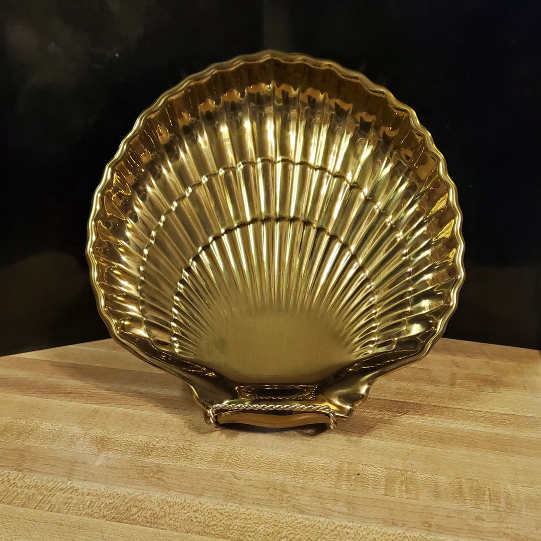 Brass Seashell Tray - Etsy