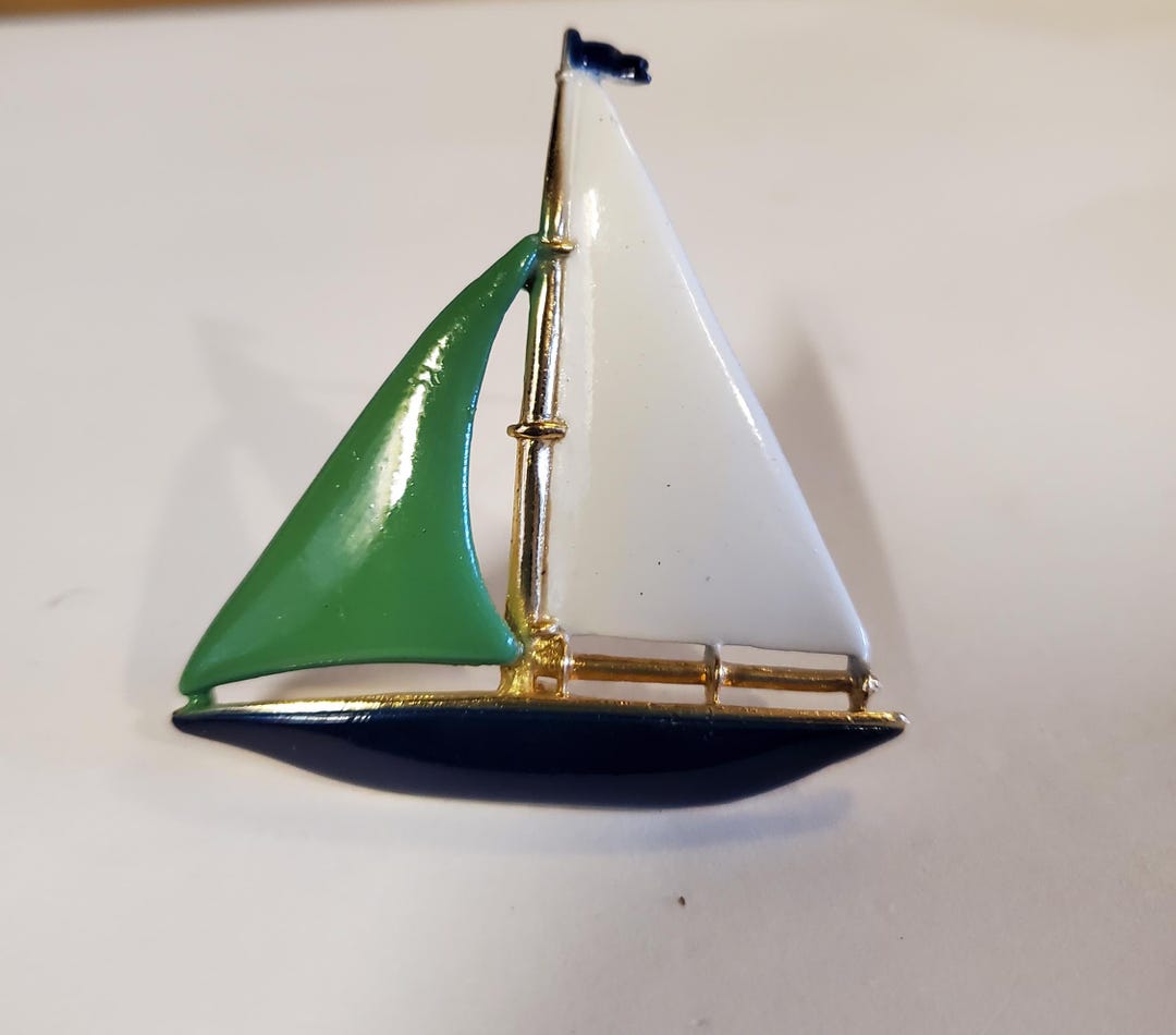 Sailboat Pin/brooch - Etsy