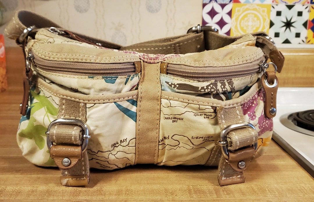 FOSSIL Canvas Bag - Etsy