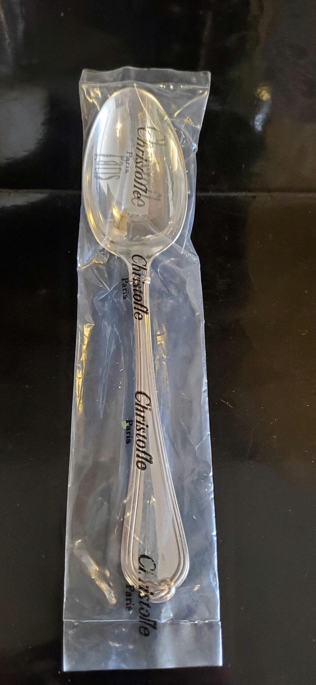 NEW** Christofle Paris Silver Plated Spoon in Original Unopened Package ...
