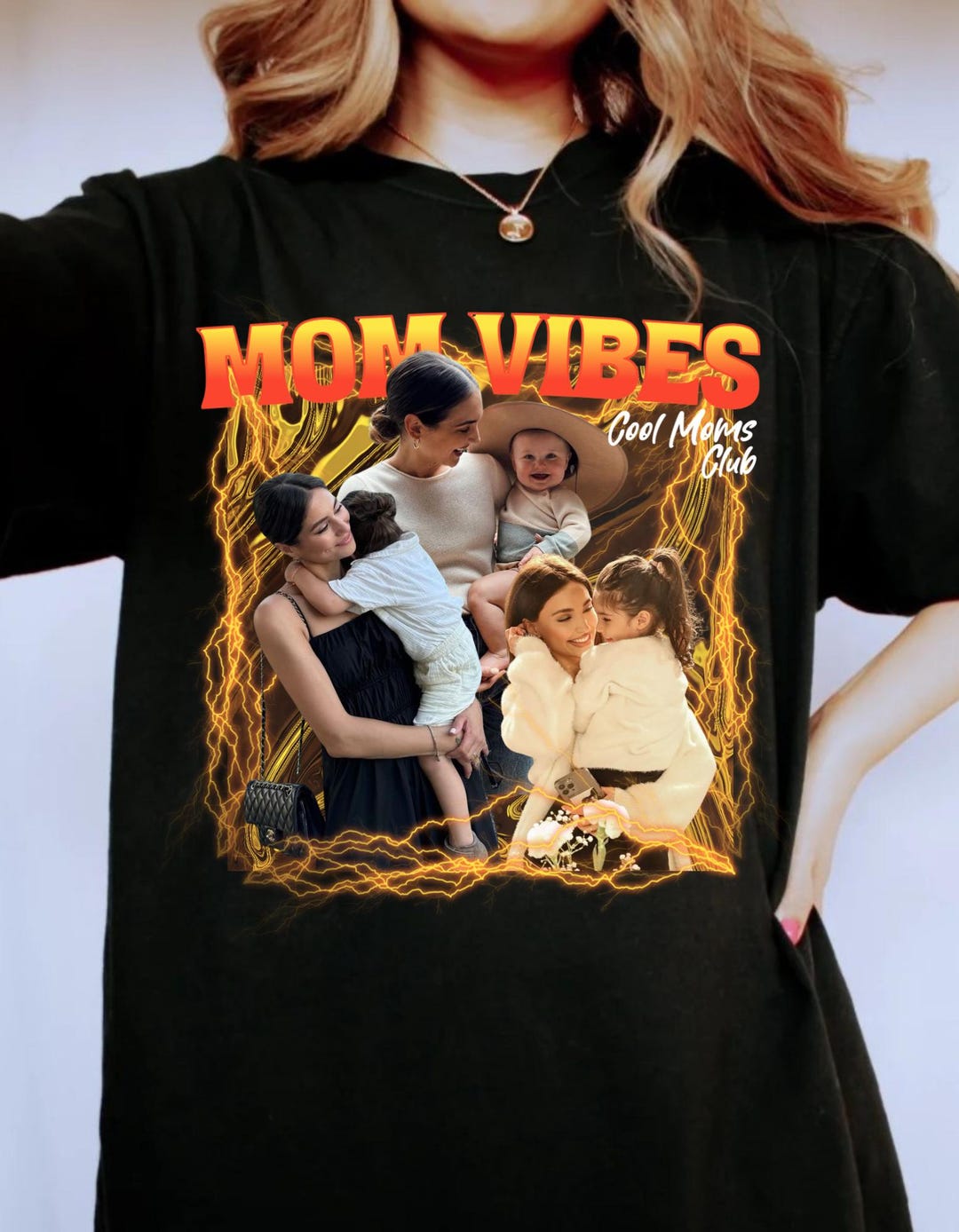 Custom Mom Vibes Cool Moms Club Bootleg Shirt, 90’s Funny Mom Shirt ...