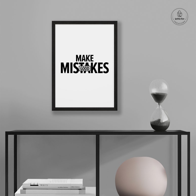 Make Good Mistakes Digital Print, Instant Download Art Print, Home ...