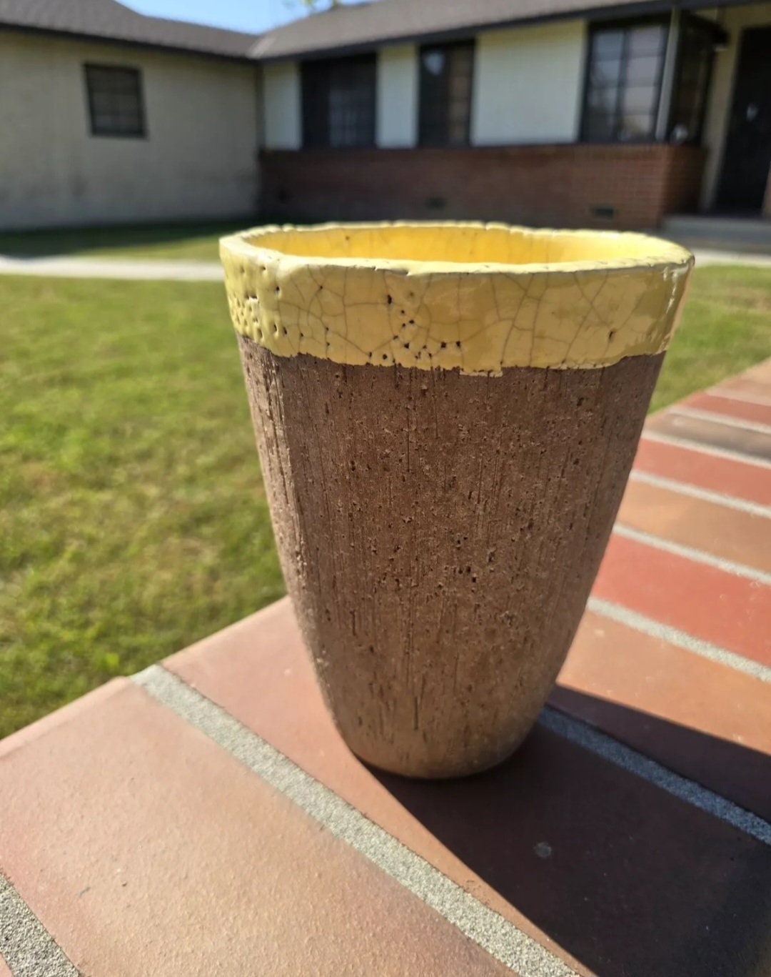 Rare Mid Century Brown and Yellow Barbara Willis California Pottery ...