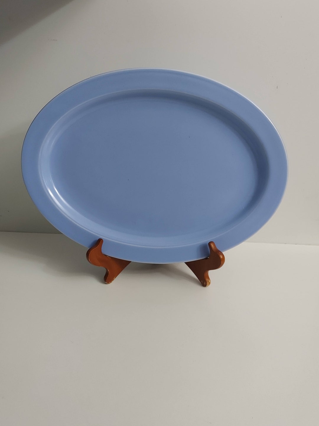 Vintage Azure Blue Vernon Kilns Pottery Modern California Platter - Etsy