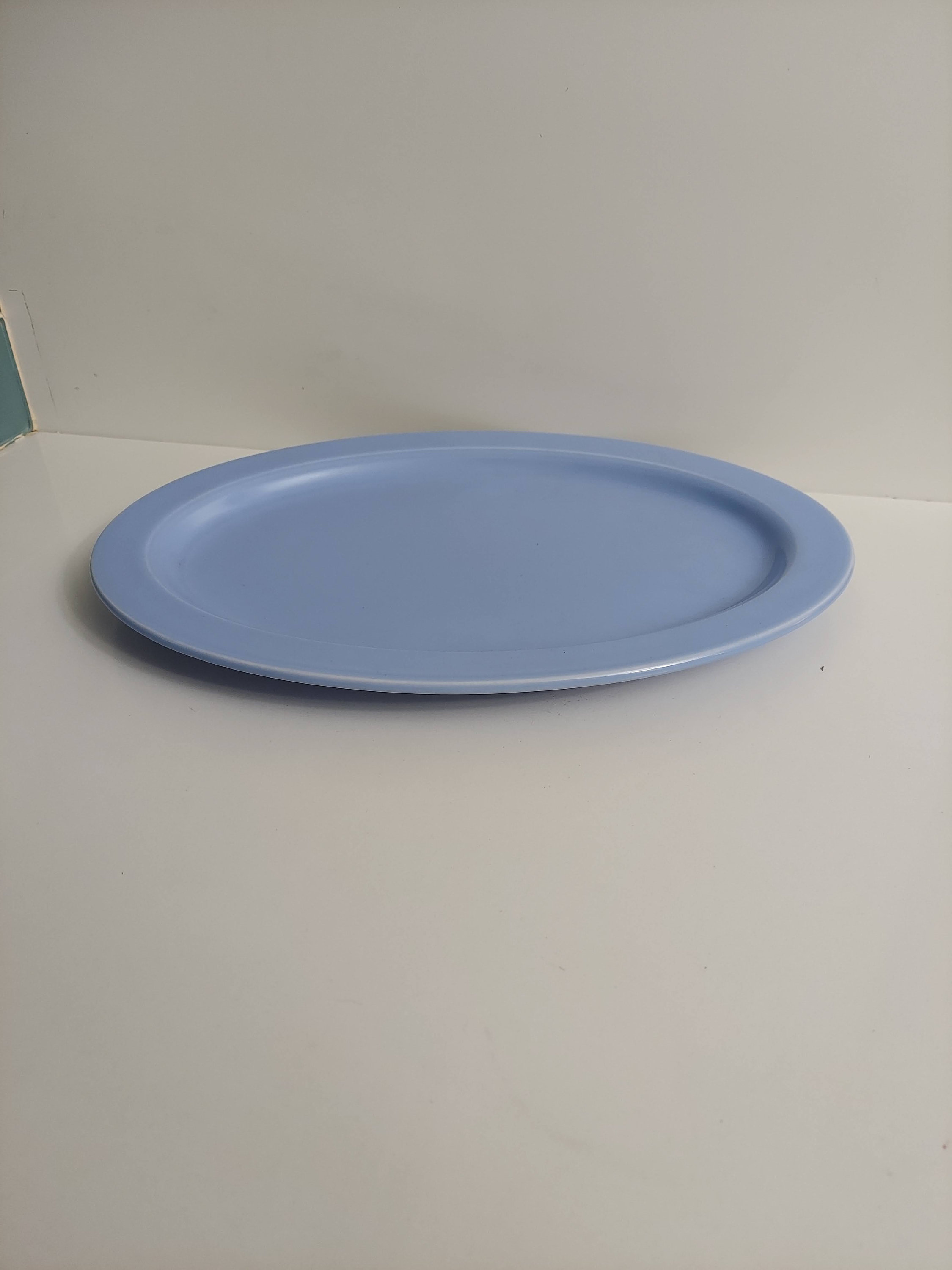 Vintage Azure Blue Vernon Kilns Pottery Modern California Platter - Etsy