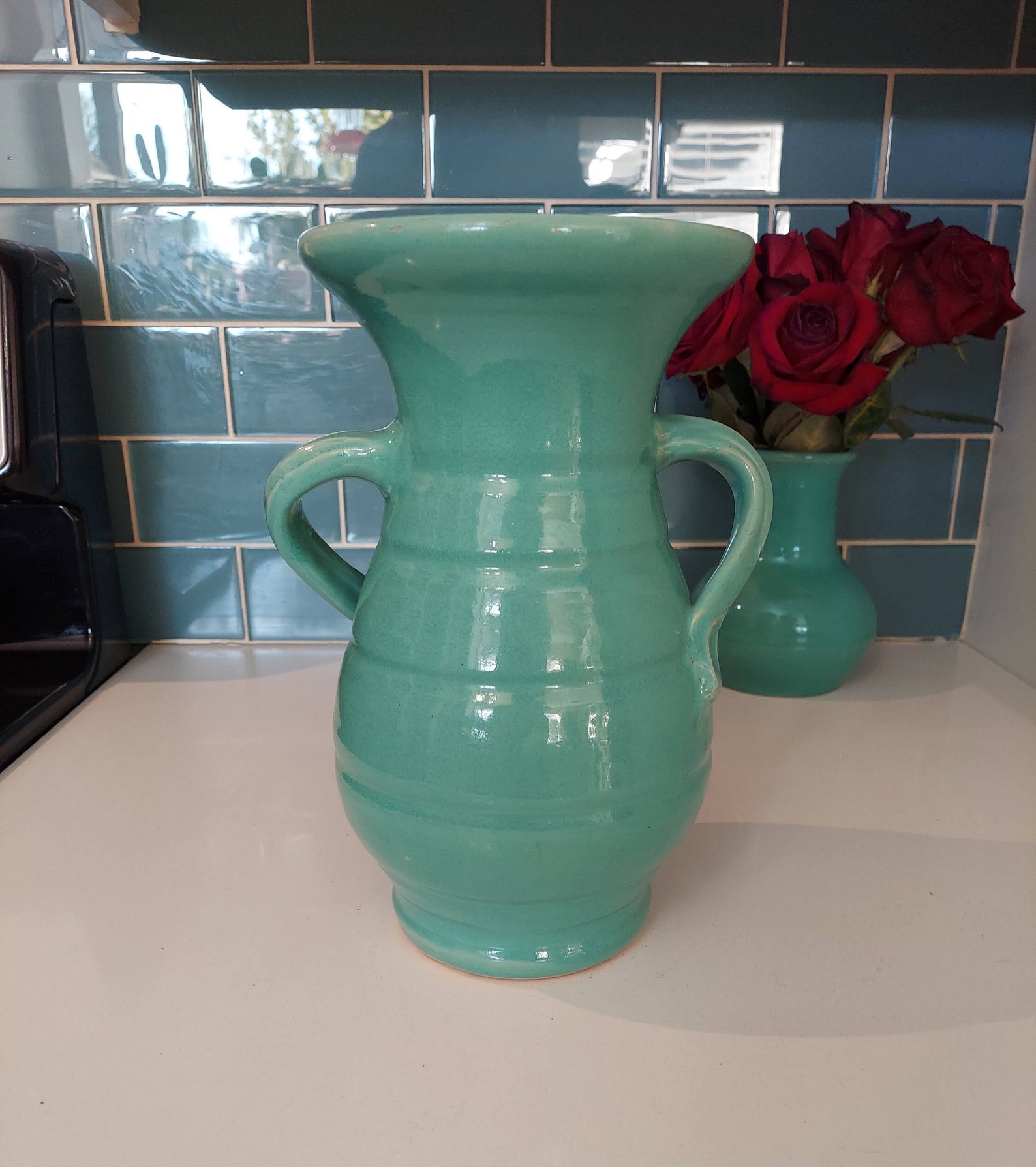 Cracked Vintage 10 Jade Matt Carlton Bauer Pottery Hands on Hips Vase - Etsy