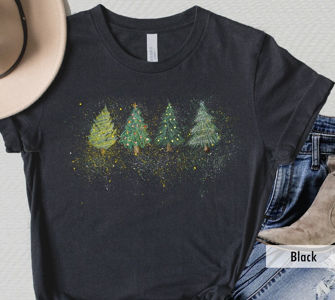 Christmas Trees Shirt, Christmas Shirts for Women, Christmas Tee ...
