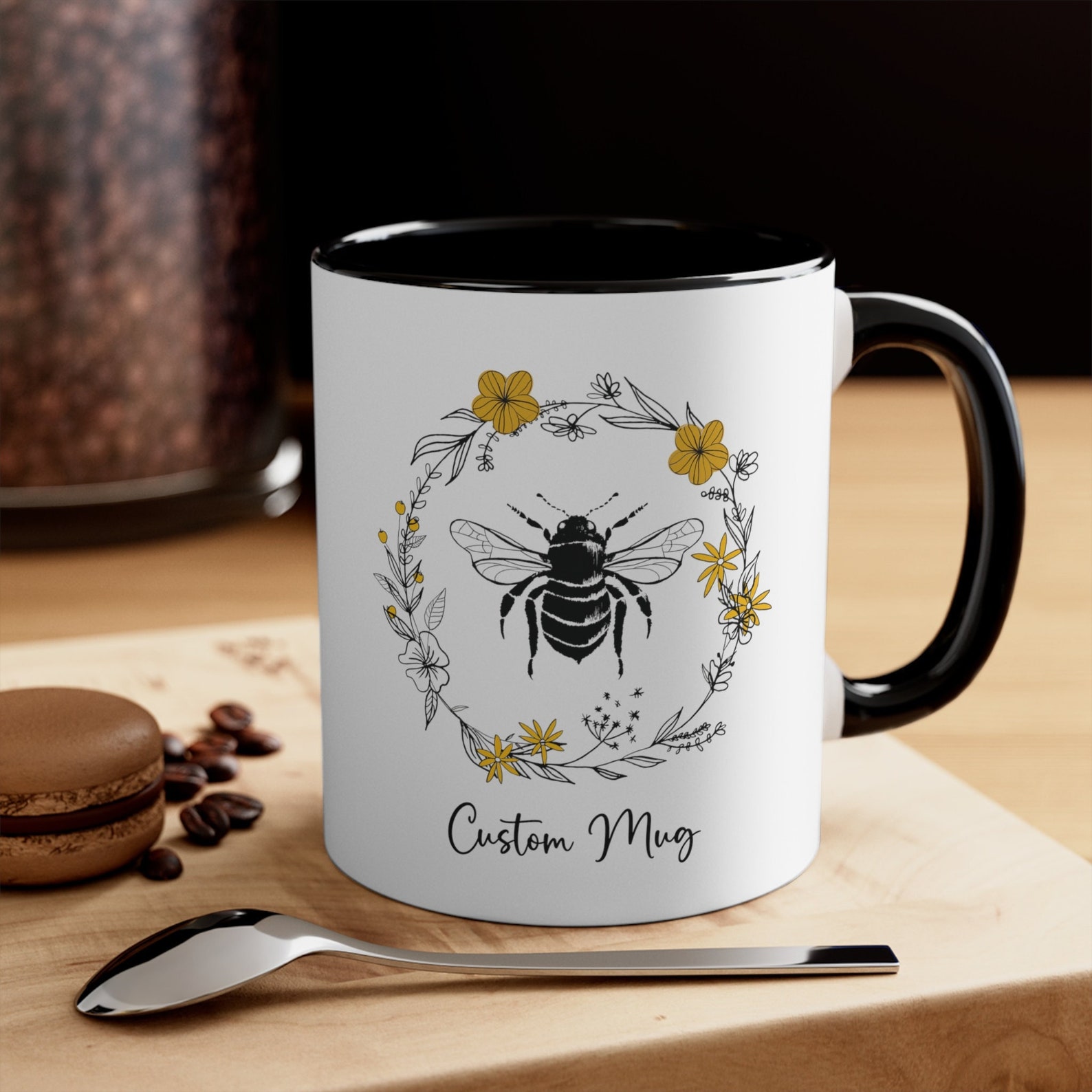 Personalized Name Bee Coffee Mug Custom Coffee Mug Honey Bee - Etsy