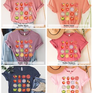 Tomato Tshirt, Veggie Shirt, Cottagecore Shirt, Tomato Girl Tee, Foodie ...
