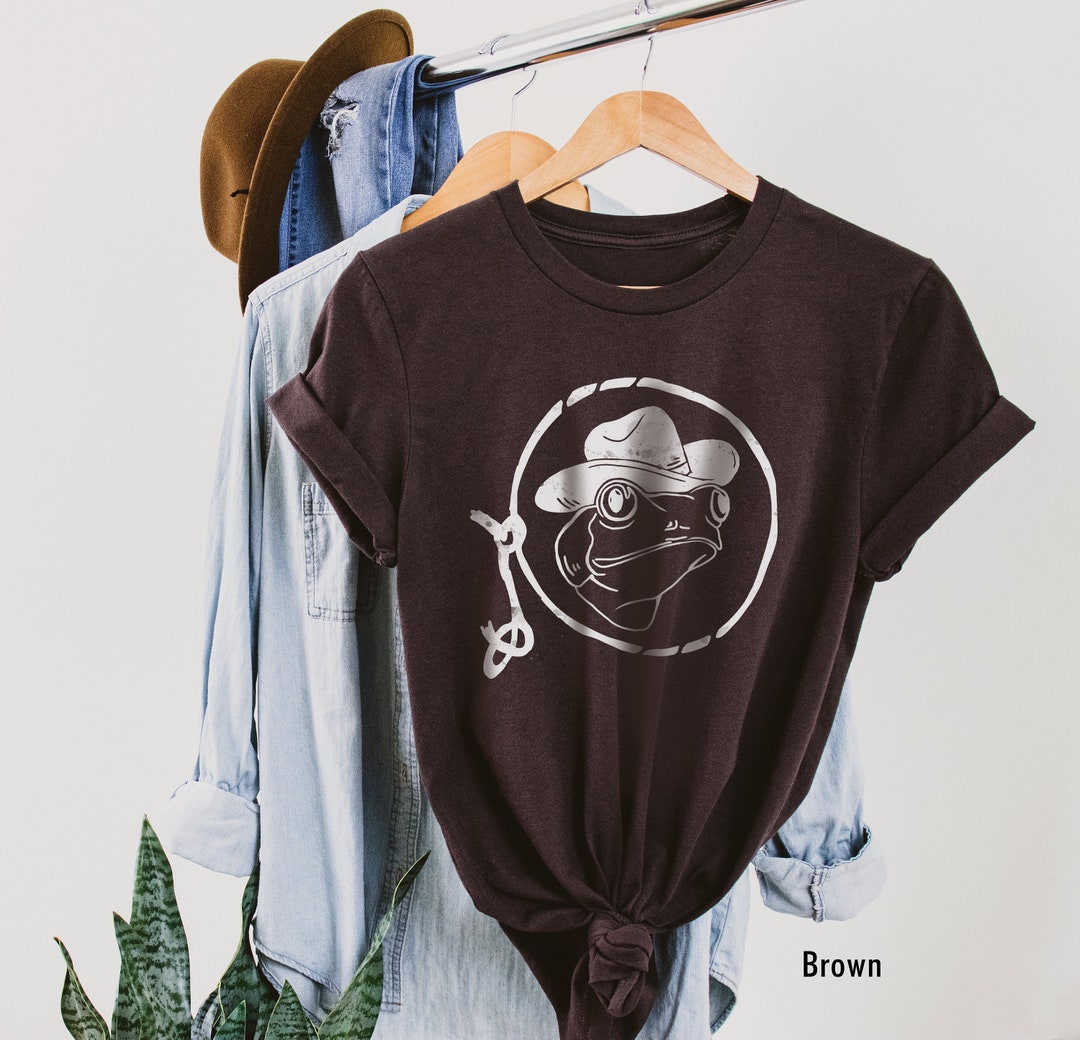 Frog Cowboy T-shirt, Cute Frog Shirt, Cowgirl Shirt, Frog Love T-shirt ...