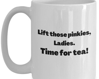 Pinkie Tea Mug - Etsy