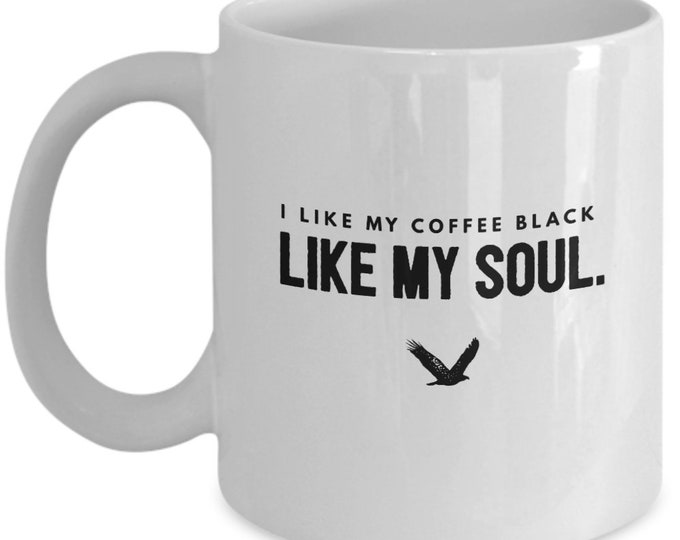 Black Soul Coffee Mug. Dark Humor Mug. Dark Humor Gift. Dark Joke Mug ...